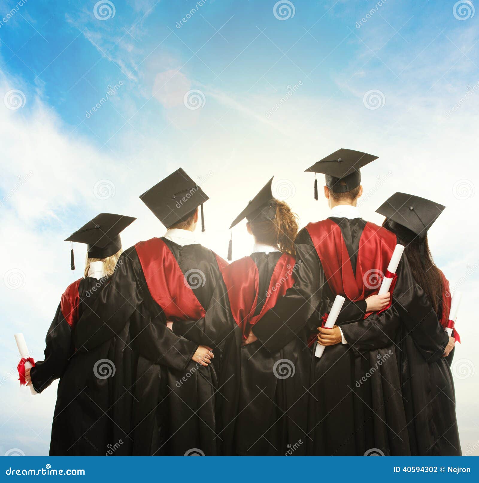 Group of Graduated Young Students Stock Photo - Image of graduated ...