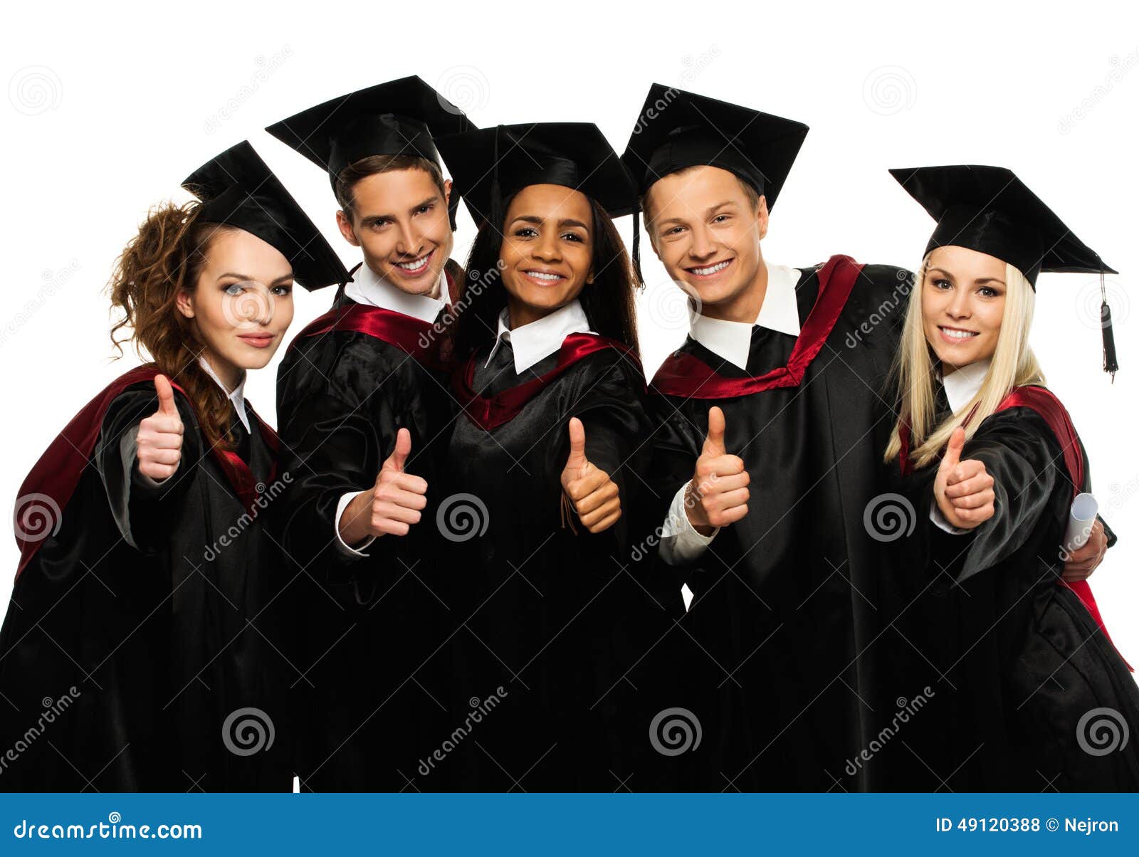 Group of Graduated Young Students Stock Photo - Image of diploma ...