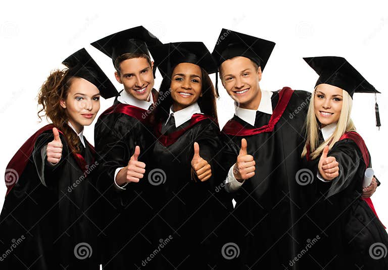 Group of Graduated Young Students Stock Photo - Image of diploma ...