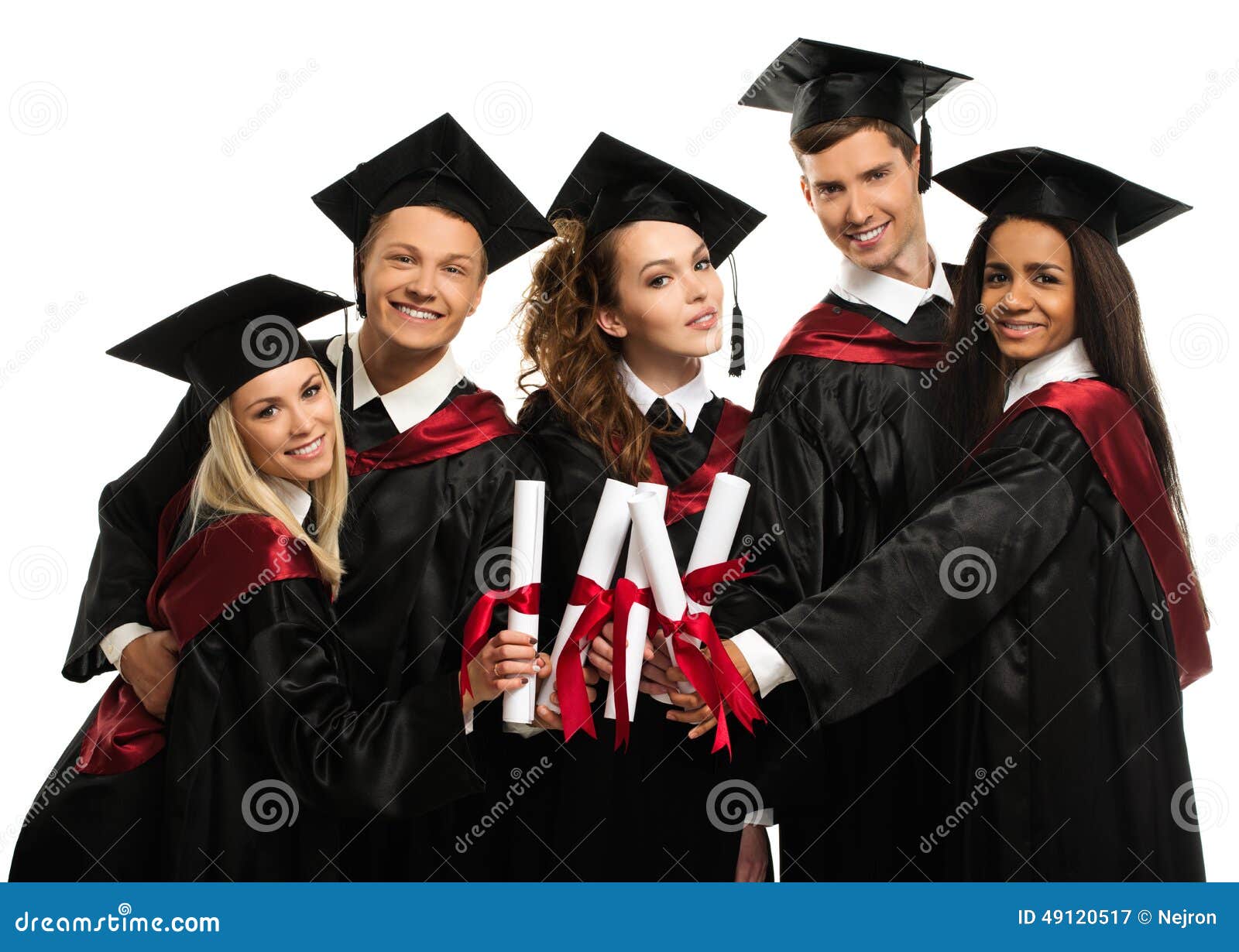 Group of Graduated Young Students Stock Image - Image of classmates ...