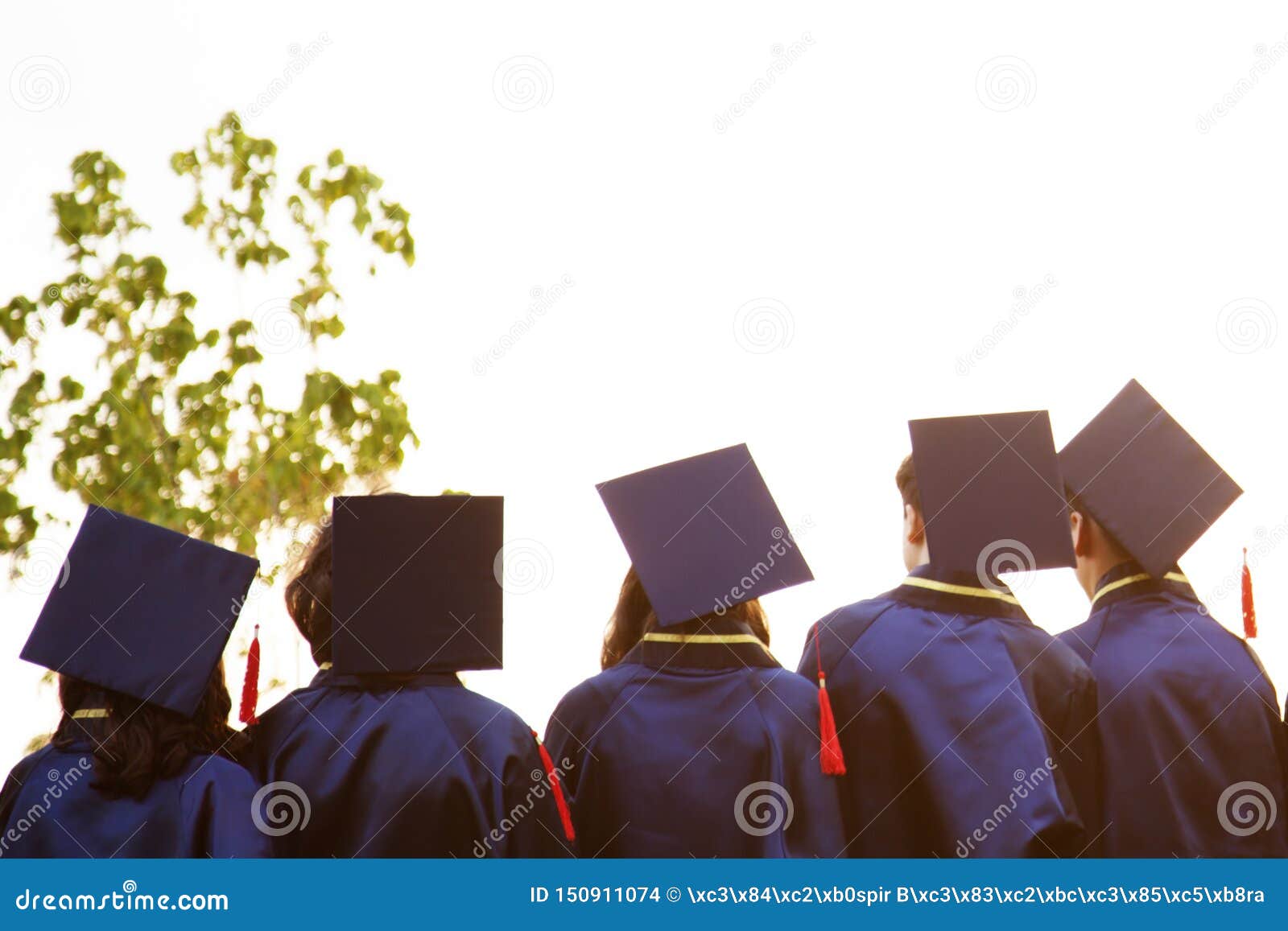 Group Of Graduates During Commencement. Concept Education Editorial ...