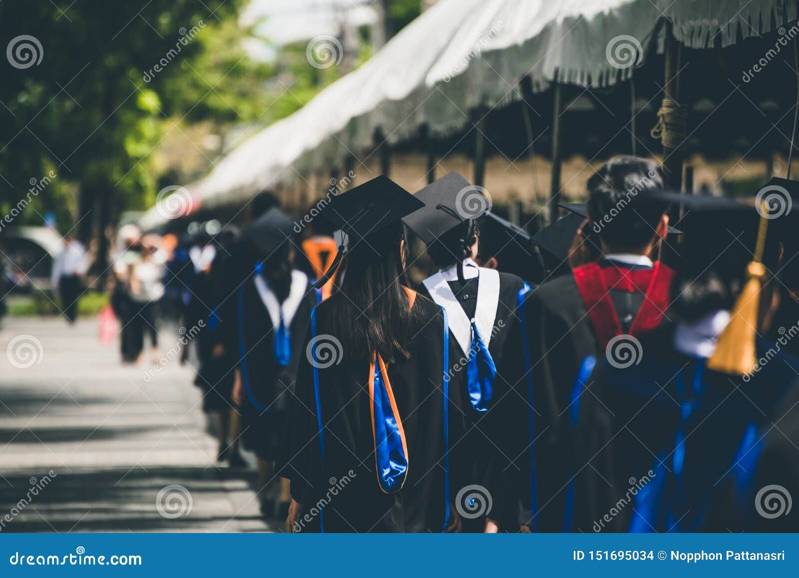 Group of Graduates during Commencement. Concept Education ...
