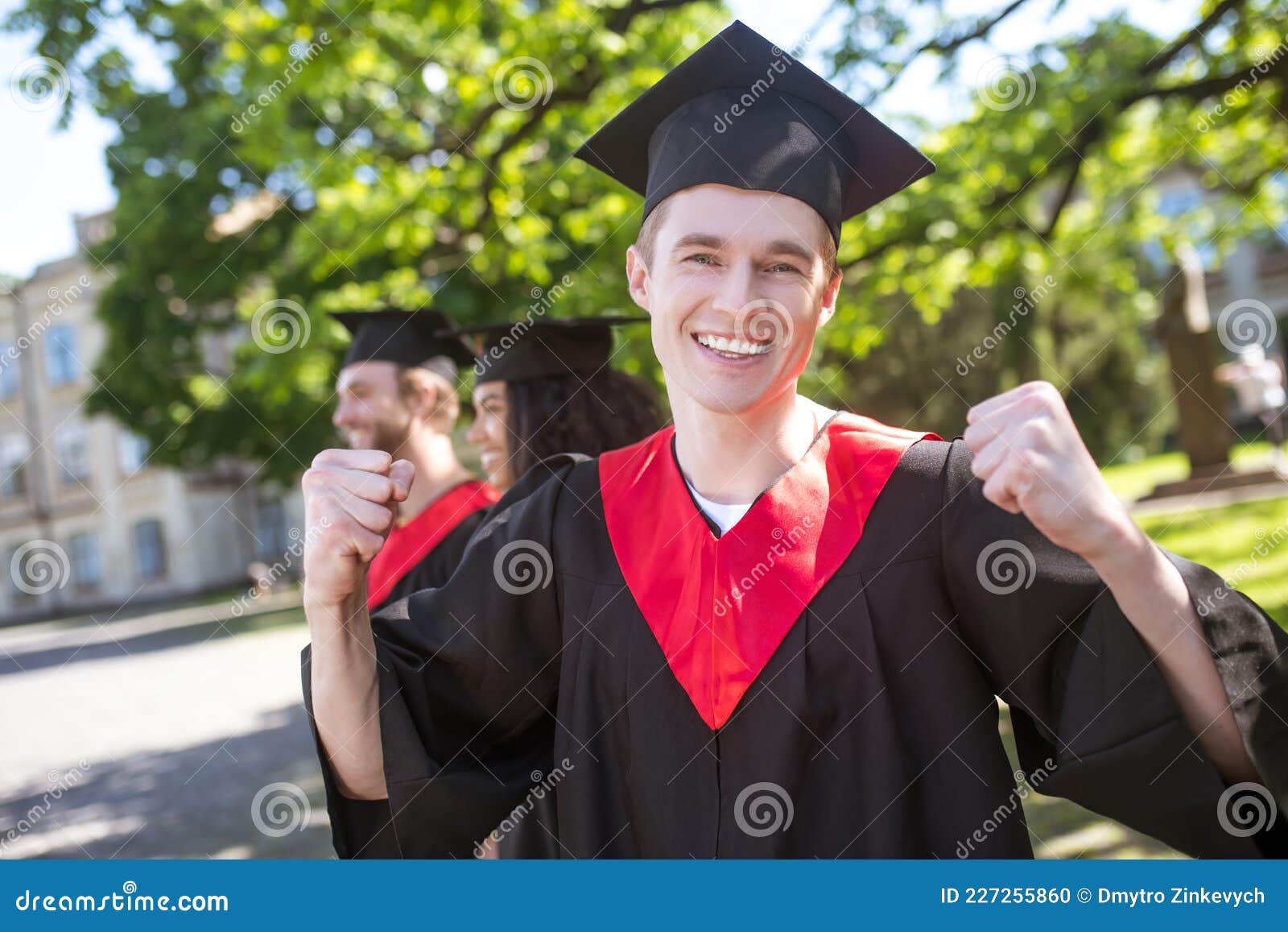 A Group of Graduates Looking Happy and Excited Stock Photo - Image of ...