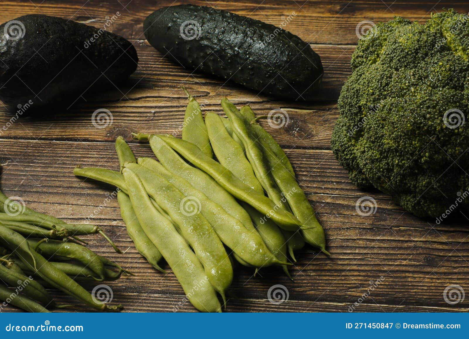 Group of Green Vegetables, Essential in a Healthy Diet Stock Image ...