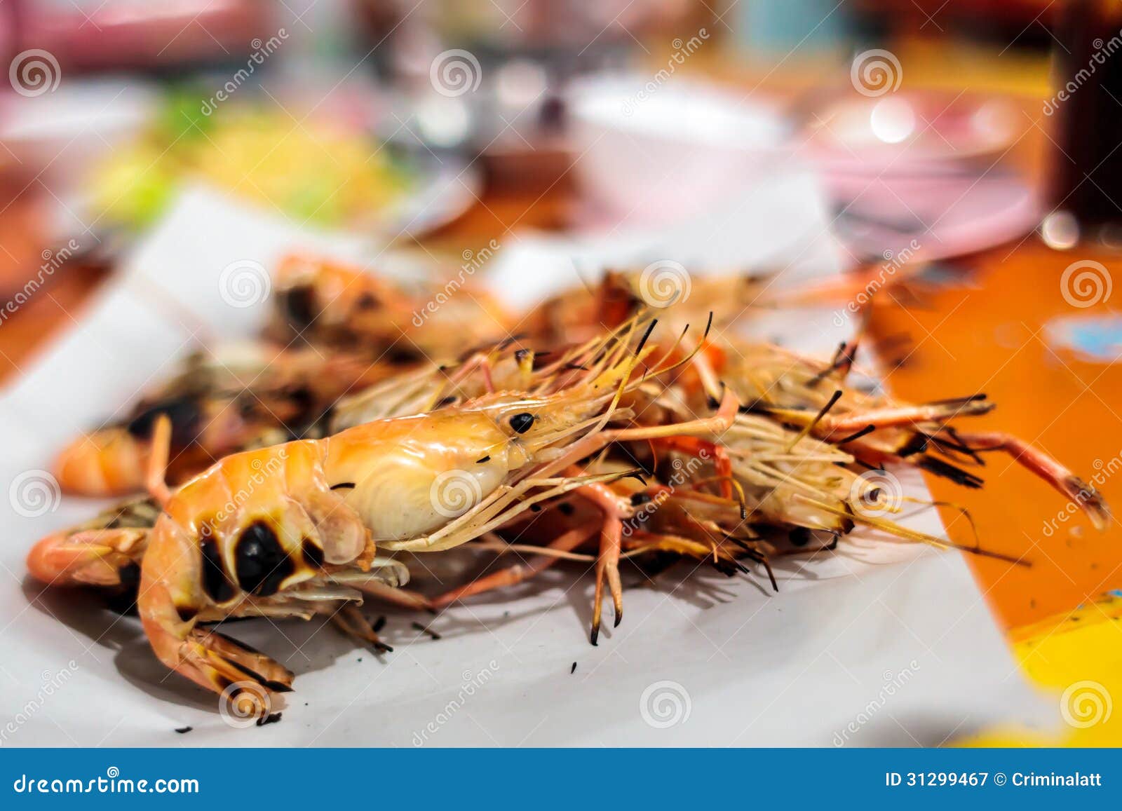 Group of grilled crayfish stock image. Image of freshness - 31299467