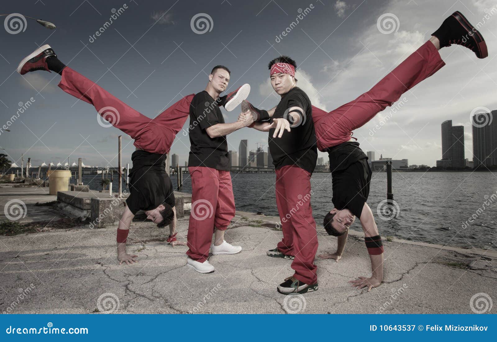 Group of Guys Performing Acrobatic Stunts Stock Image - Image of ...