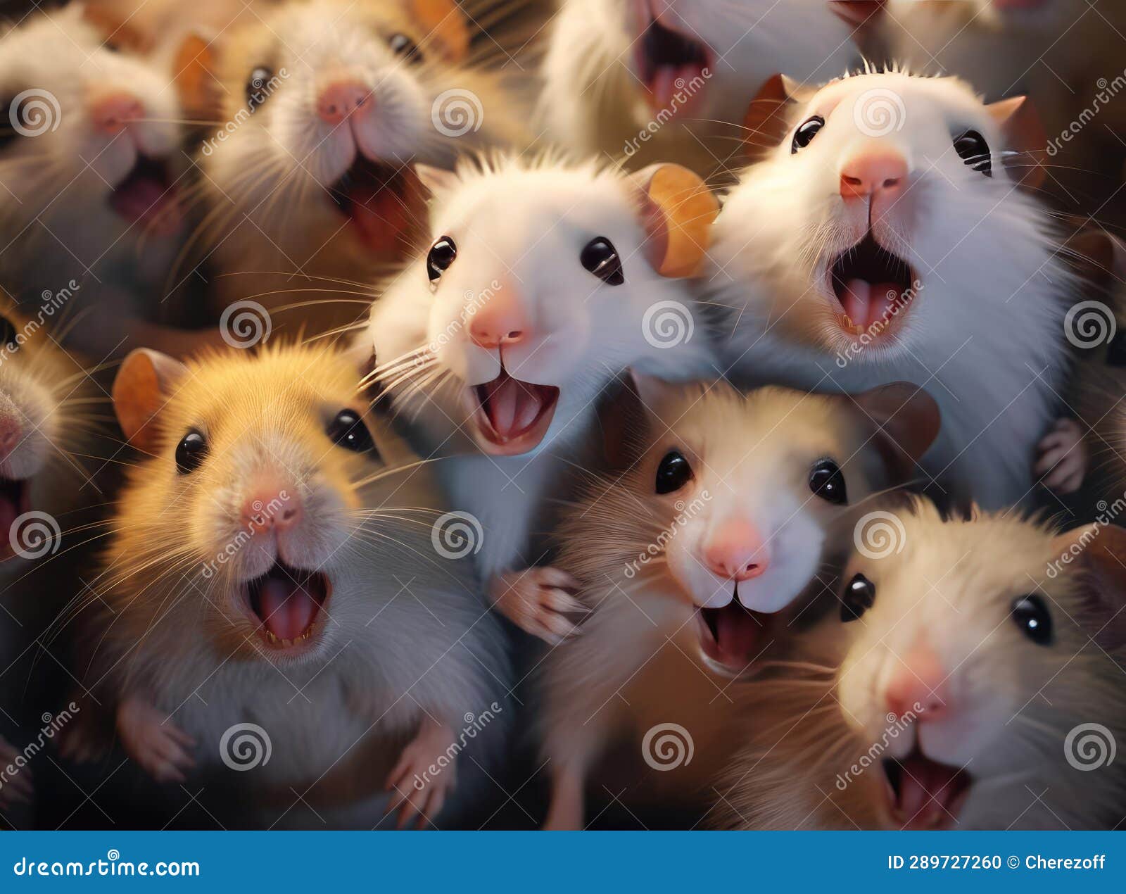 A group of hamsters stock illustration. Illustration of design - 289727260