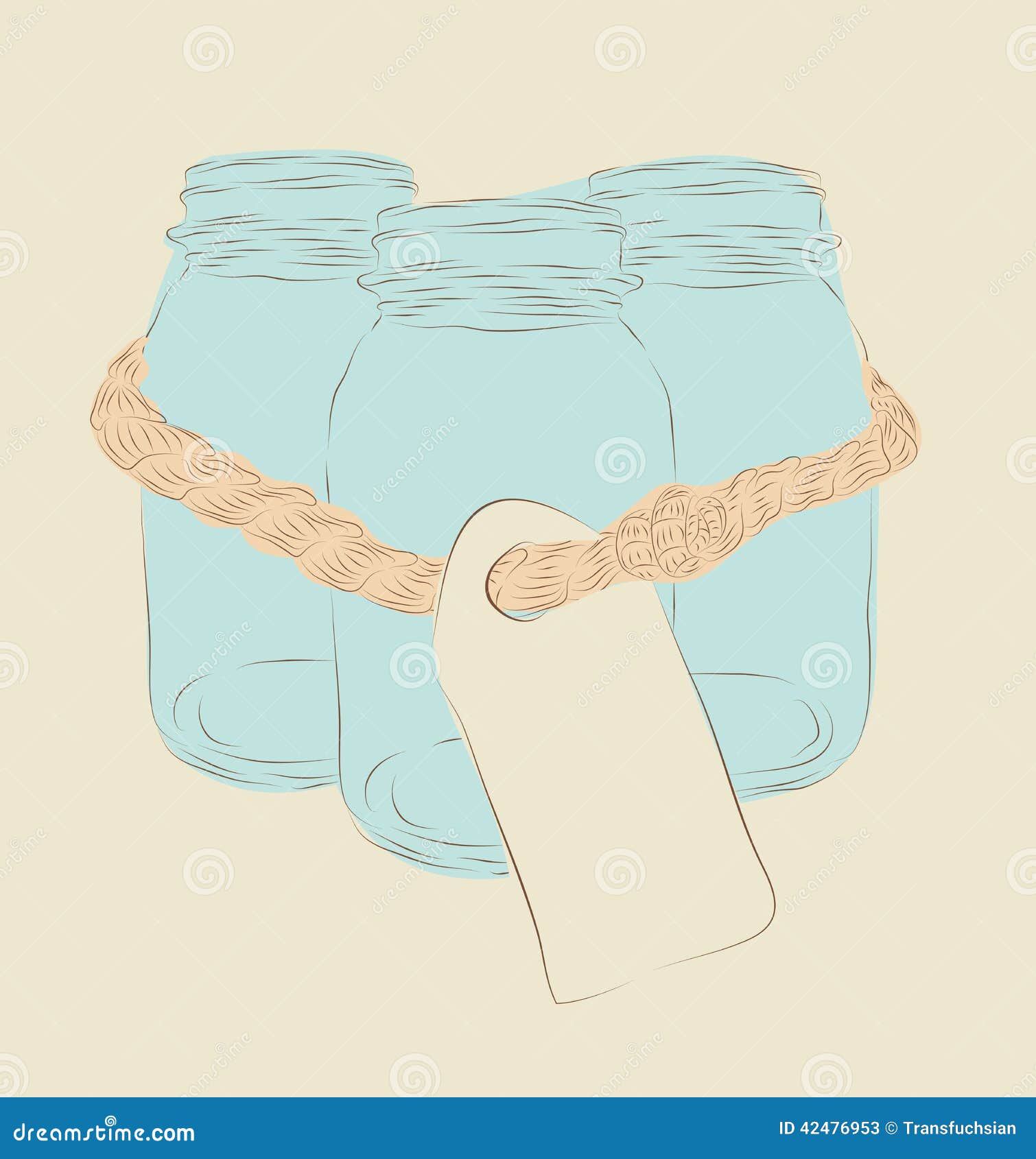 Group of Hand Drawn Mason Jars Stock Vector - Illustration of chic ...