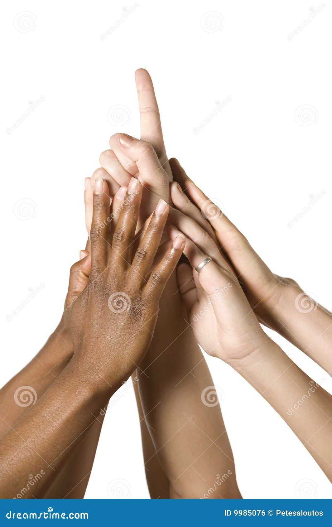 Multiracial Hands Come Together Stock Photos - Free & Royalty-Free ...