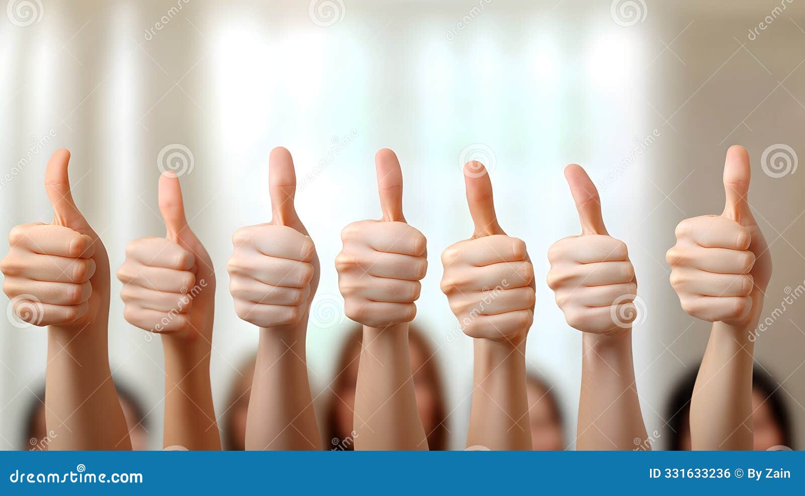 Group of Hands Giving Thumbs Up,Concept of Approval and Team Success ...