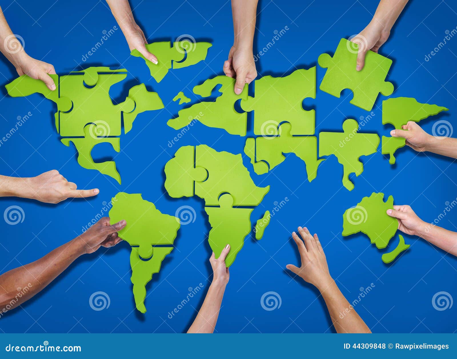 World Map Puzzle Royalty-Free Cartoon | CartoonDealer.com #10258496