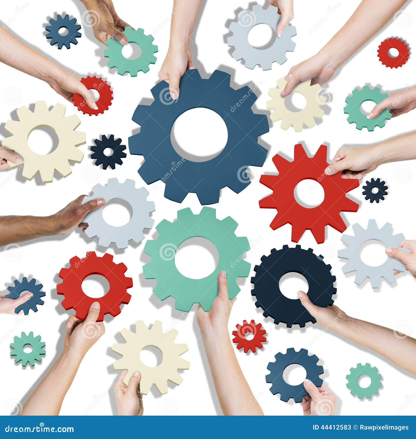 Group of Hands Holding Gears Symbol Stock Image - Image of ideas ...