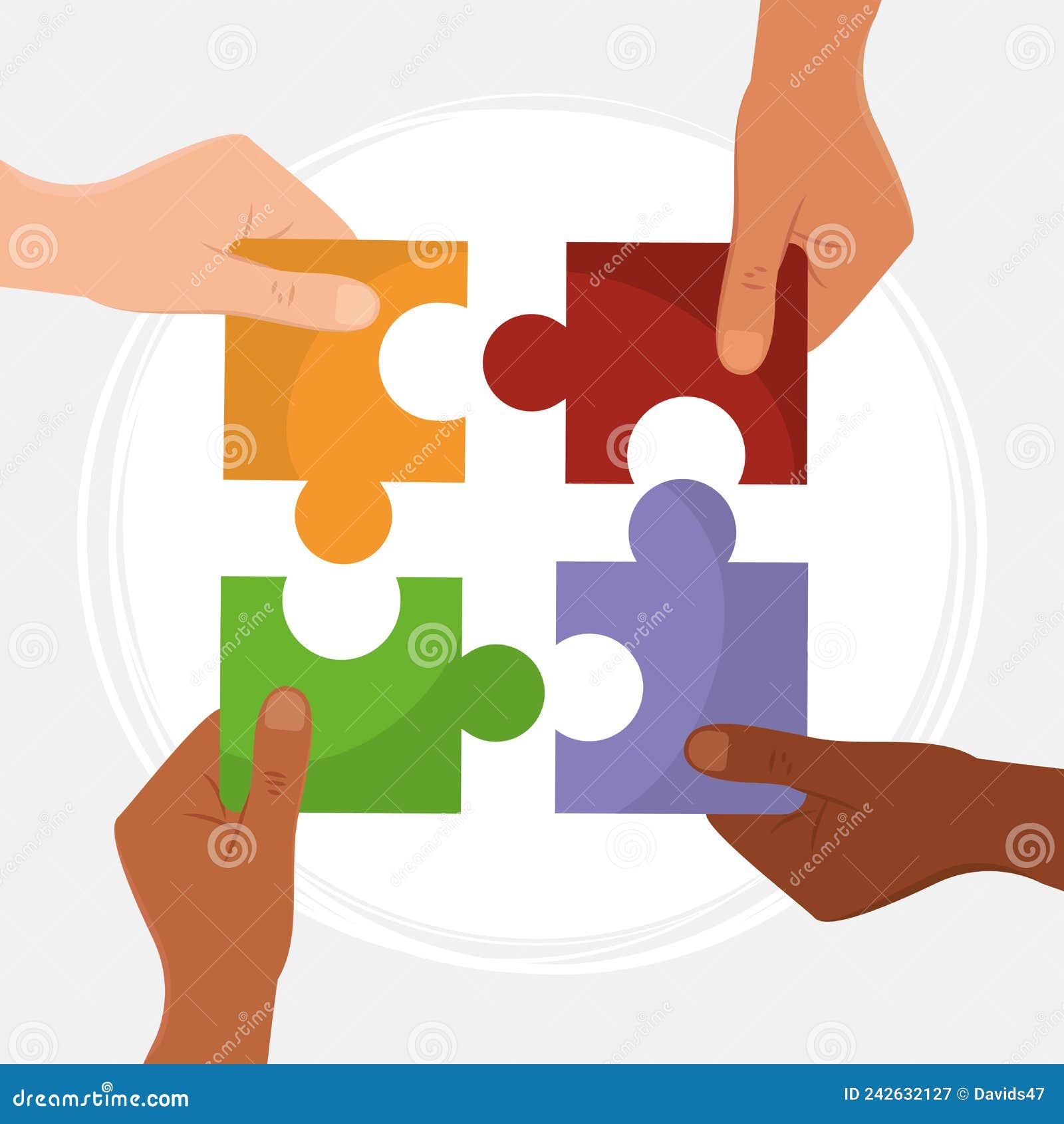 Group of Hands Holding Pieces of a Puzzle Business Teamwork Concept ...