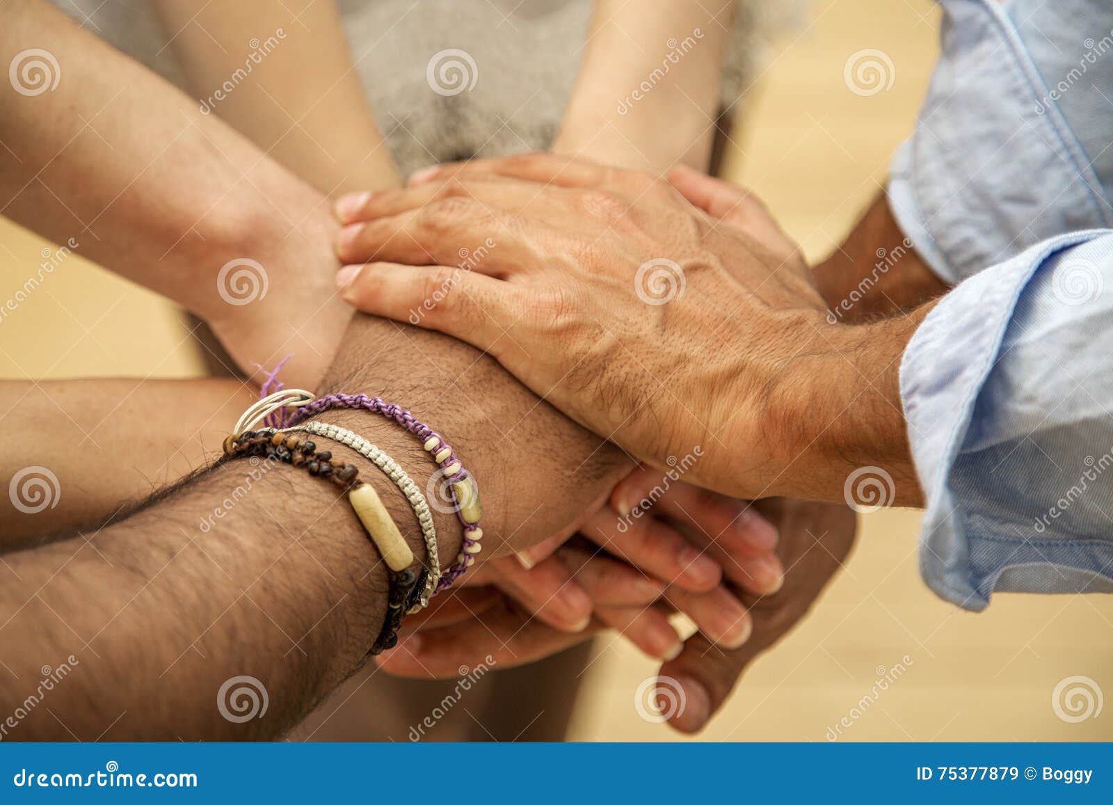 Group of Hands Holding Together Stock Image - Image of strength ...