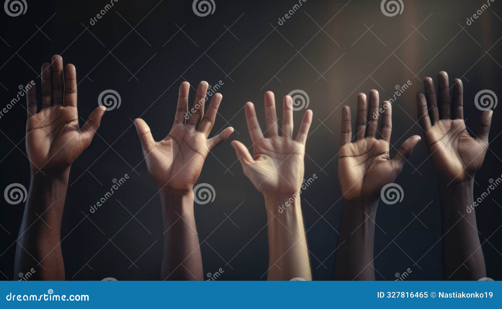 A Group of Hands Reaching Up into the Air Stock Image - Image of ...