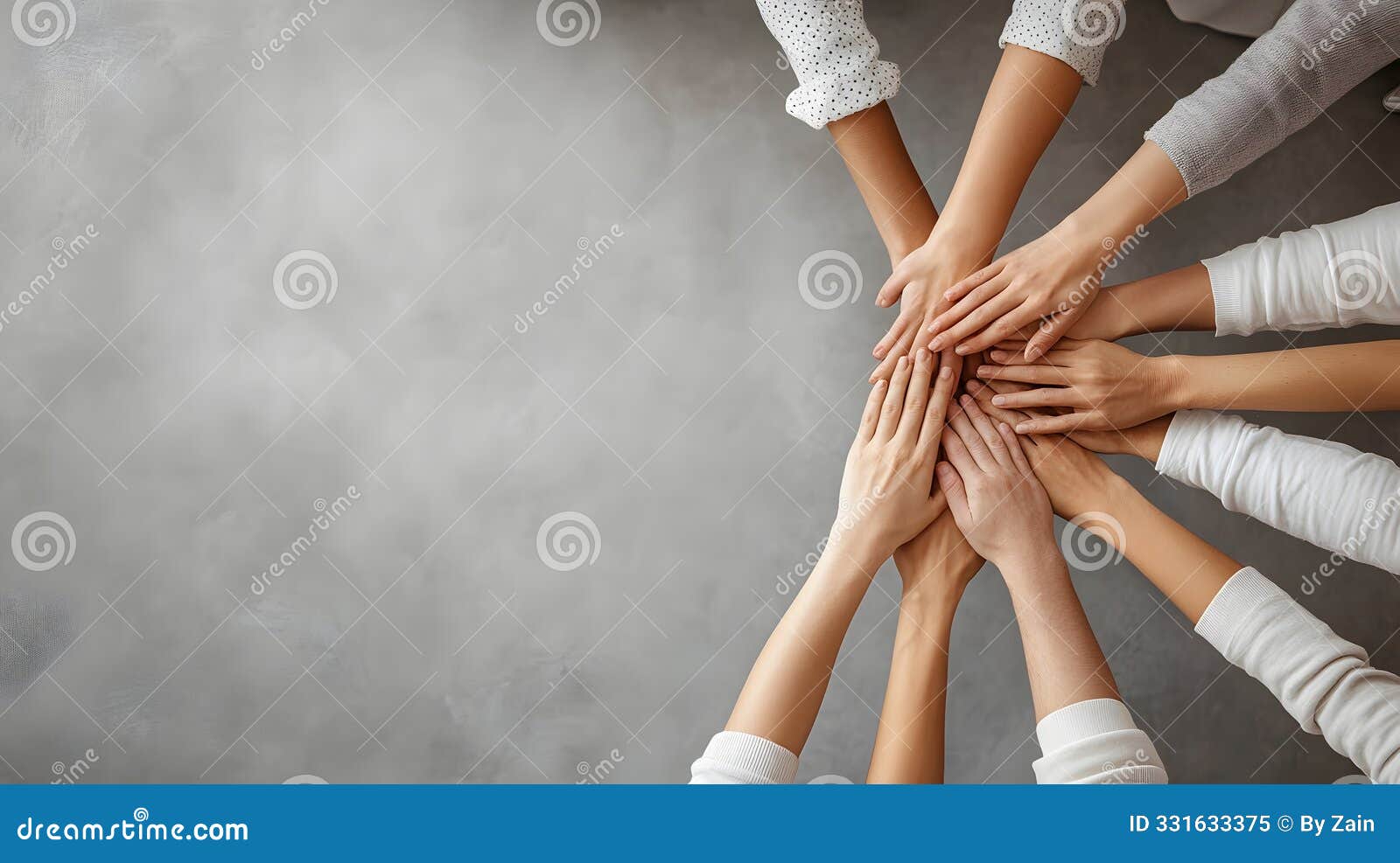 Group of Hands Stacked Together, Symbolizing Unity, Support and ...