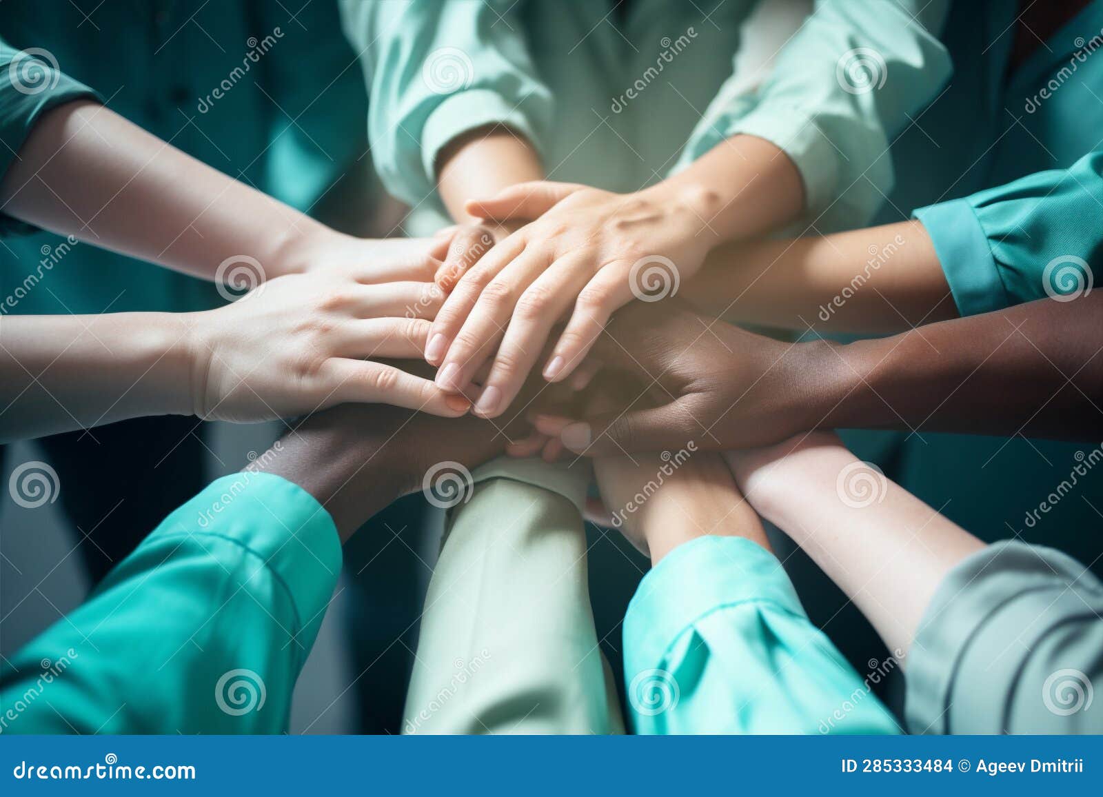 Group Hands Teamwork Business Stock Illustration - Illustration of ...