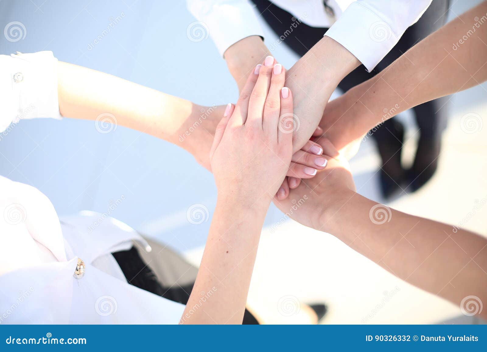 Group Handshake with a Lot of Different Hands Stock Photo - Image of ...