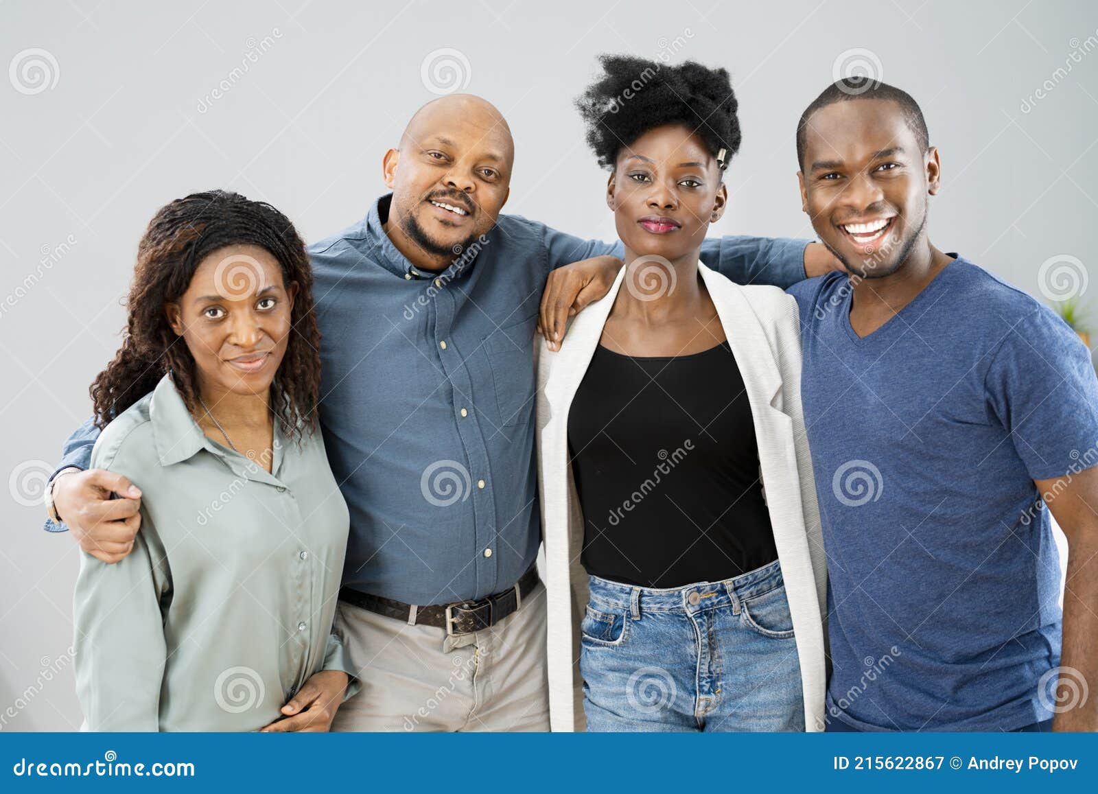 Group of Happy African Friends People Stock Image - Image of happy ...