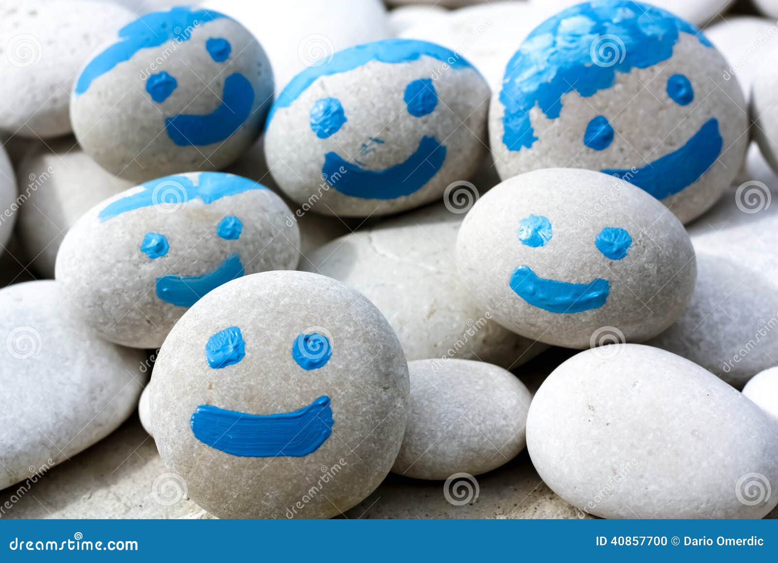Group of Happy Blue Kids stock photo. Image of balancing - 40857700