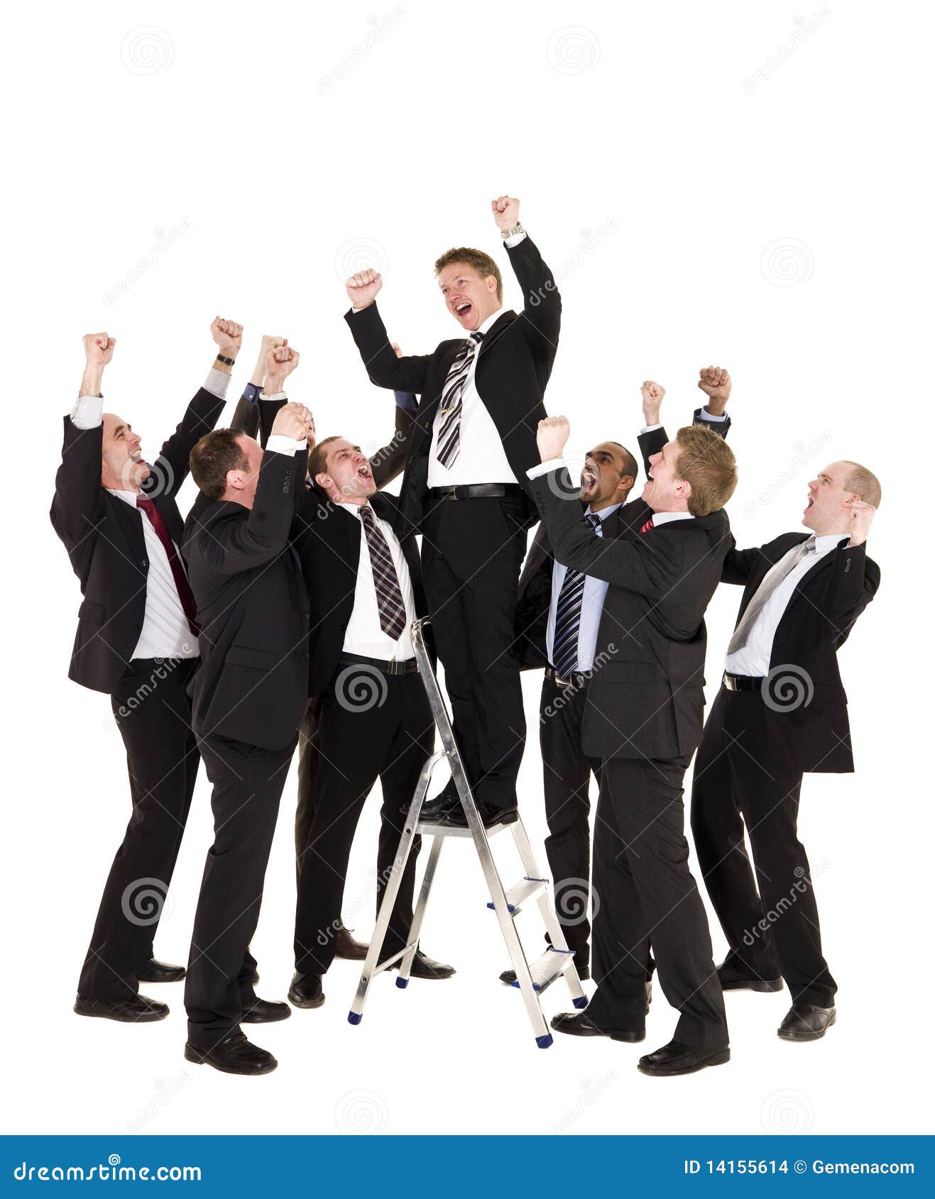 Group of happy businessmen stock photo. Image of expression - 14155614