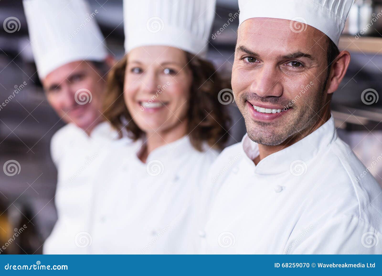 Group of Happy Chefs Smiling at the Camera Stock Photo - Image of chef ...