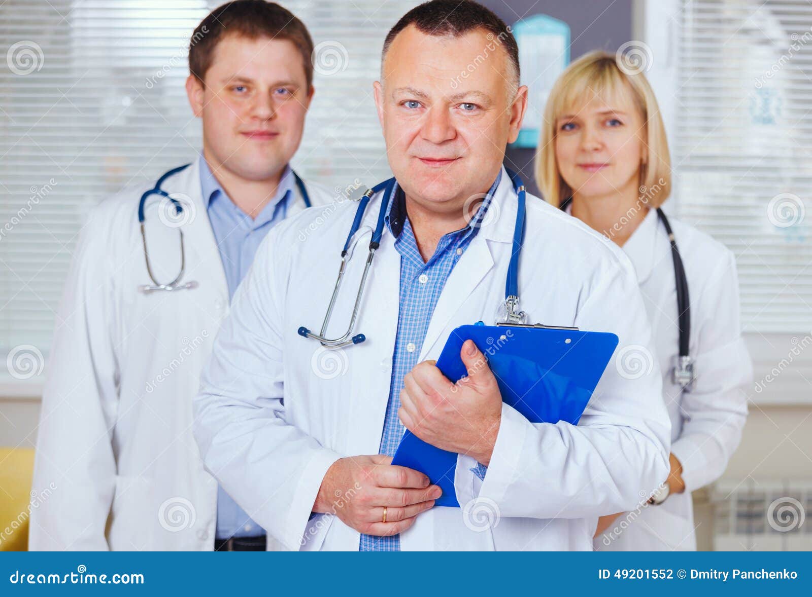 Group of Happy Doctors Looking at Camera. Stock Photo - Image of ...