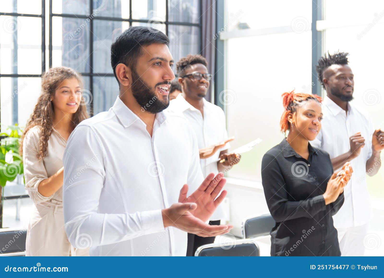 Employees Standing In Recycling Center Outdoors. Engineer Working At A ...