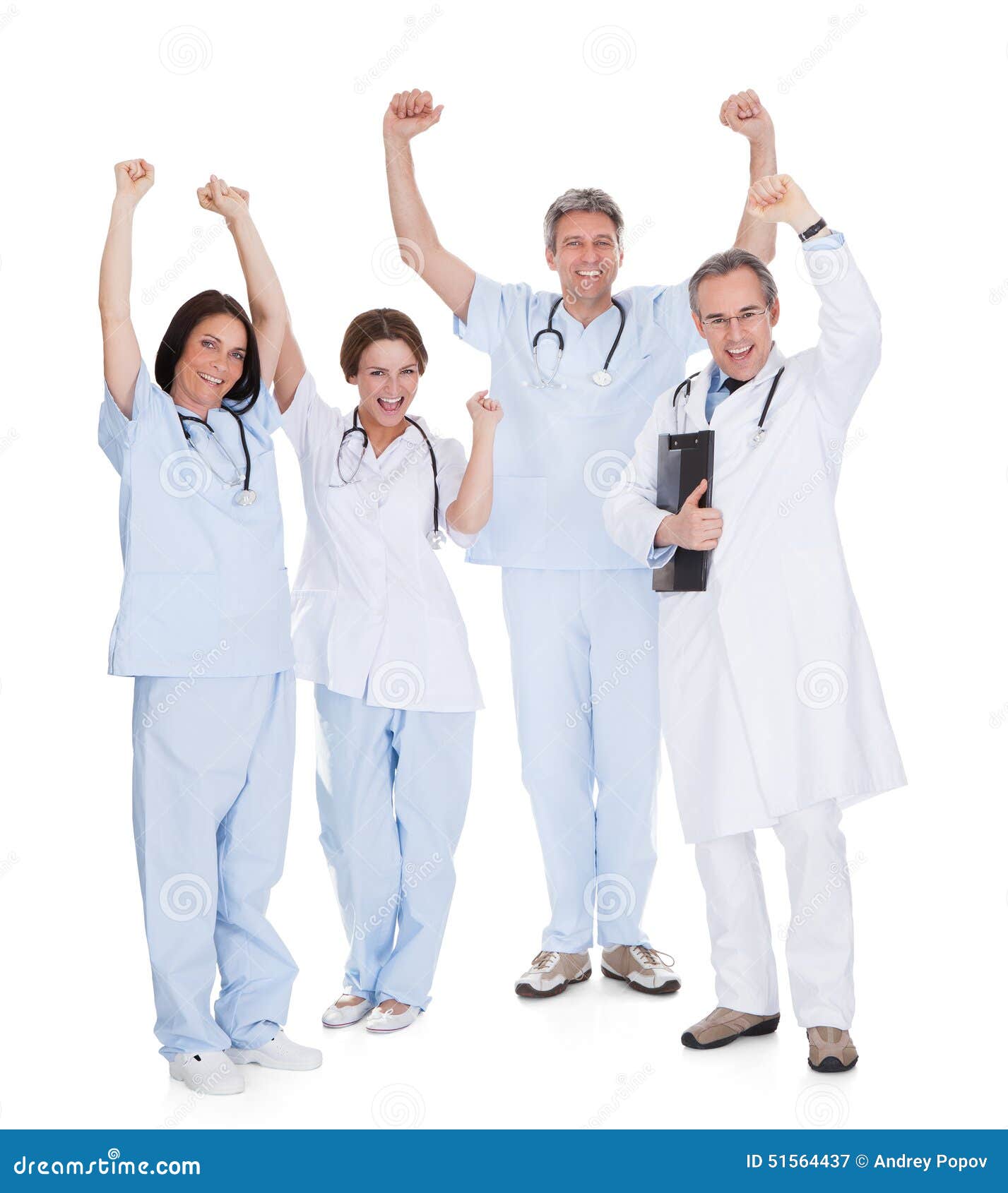 Group of Happy Excited Doctors Stock Image - Image of achievement ...