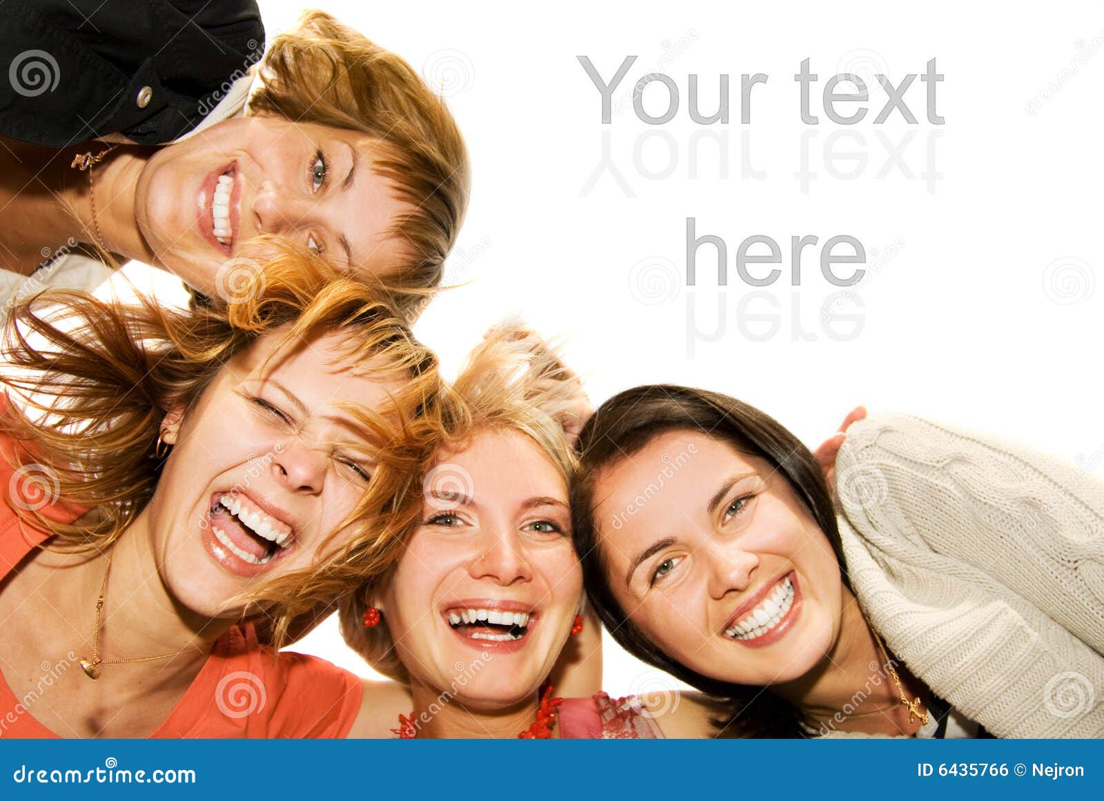 Group of happy friends stock photo. Image of group, female - 6435766