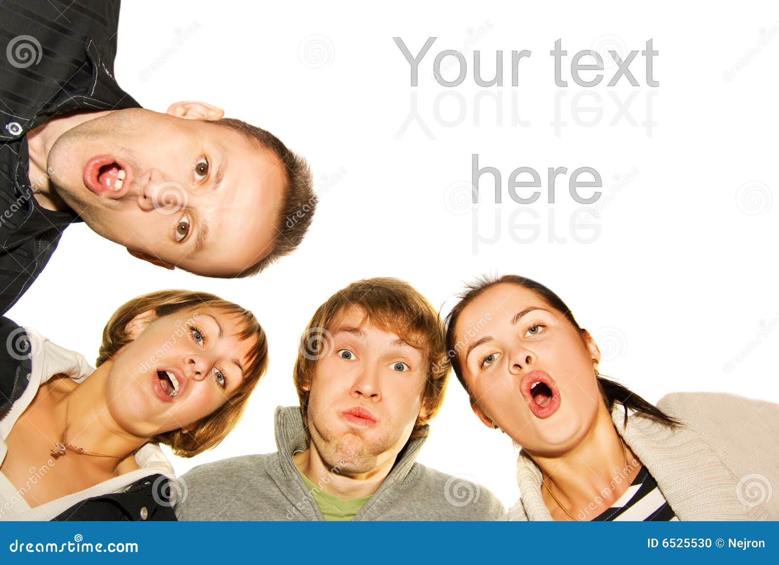 Group of happy friends stock photo. Image of female, expression - 6525530