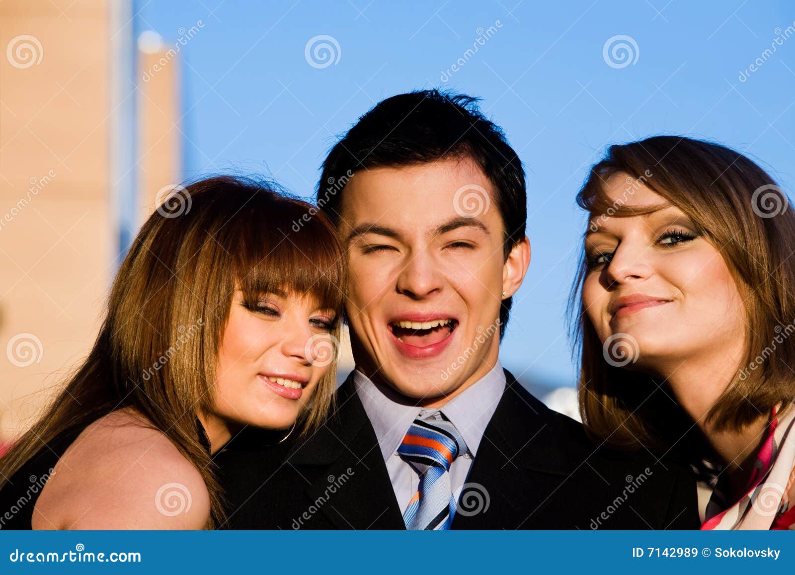 Group of happy friends stock image. Image of lifestyle - 7142989