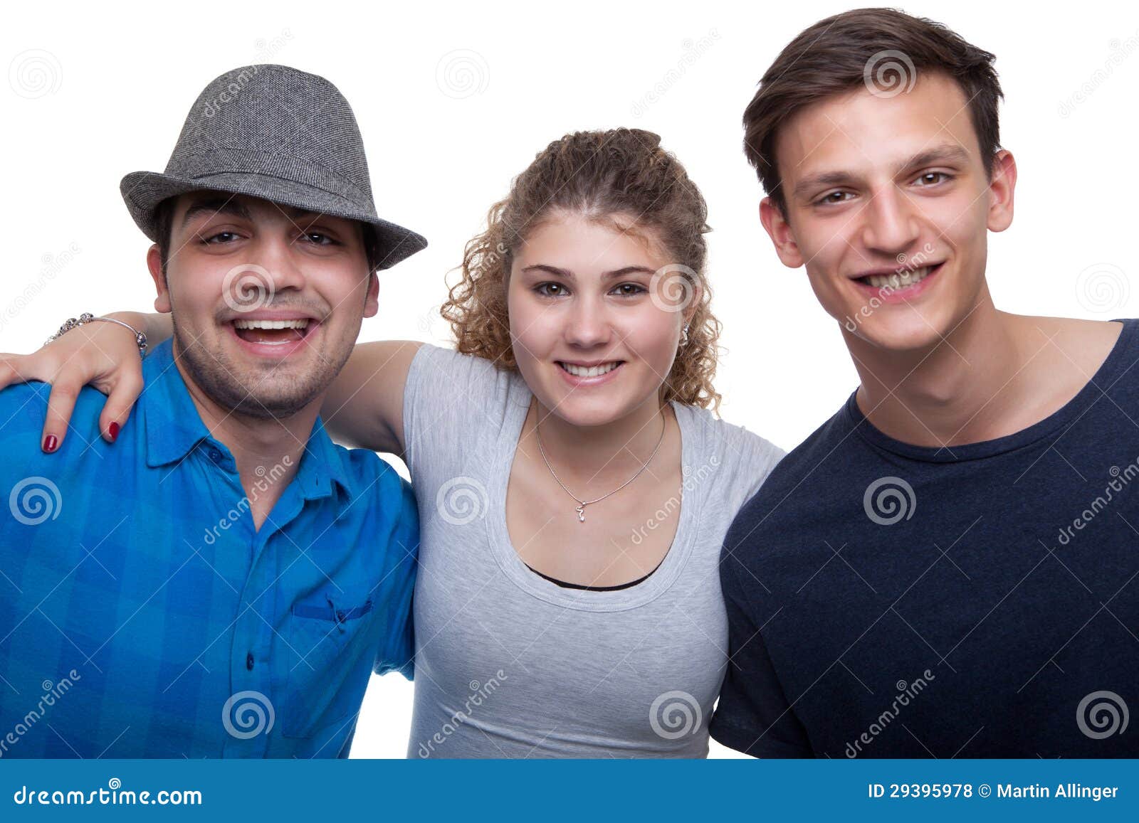 Group of Happy Friends Smiling Stock Photo - Image of female, isolated ...