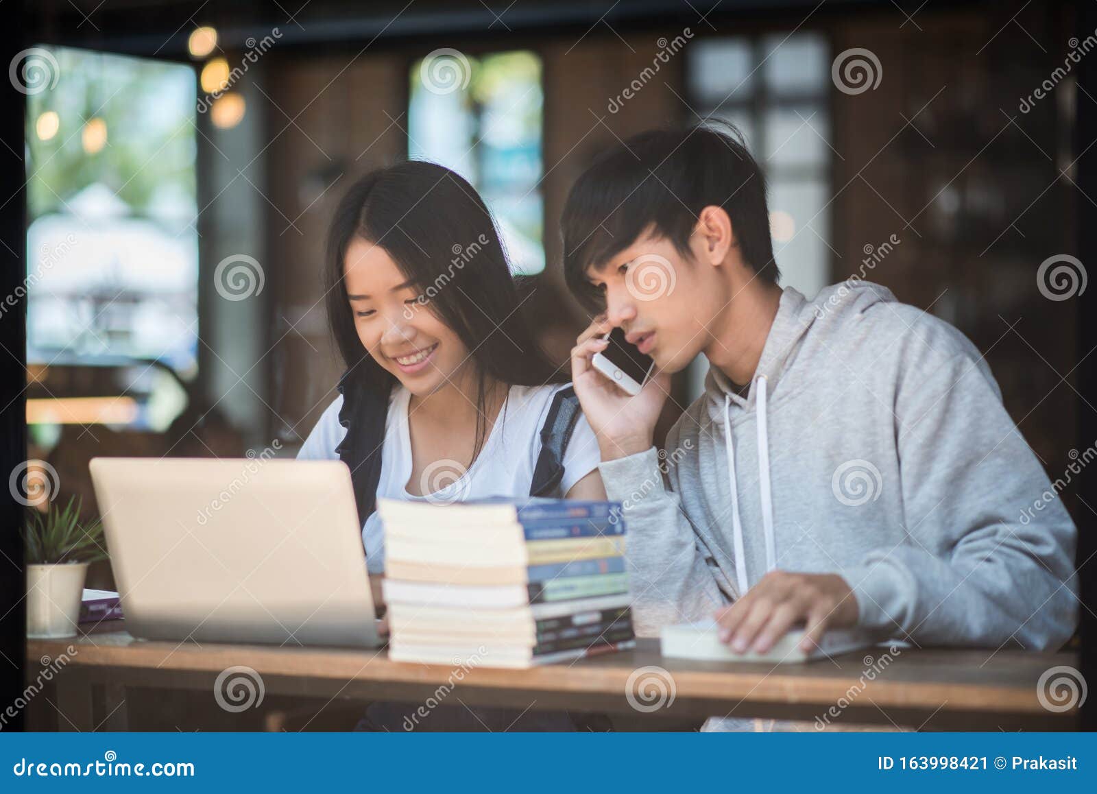 Group of Happy Friends Student Talking about Knowledge Stock Image ...