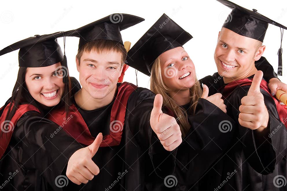 Group of Happy Graduated Students Stock Photo - Image of group, happy ...