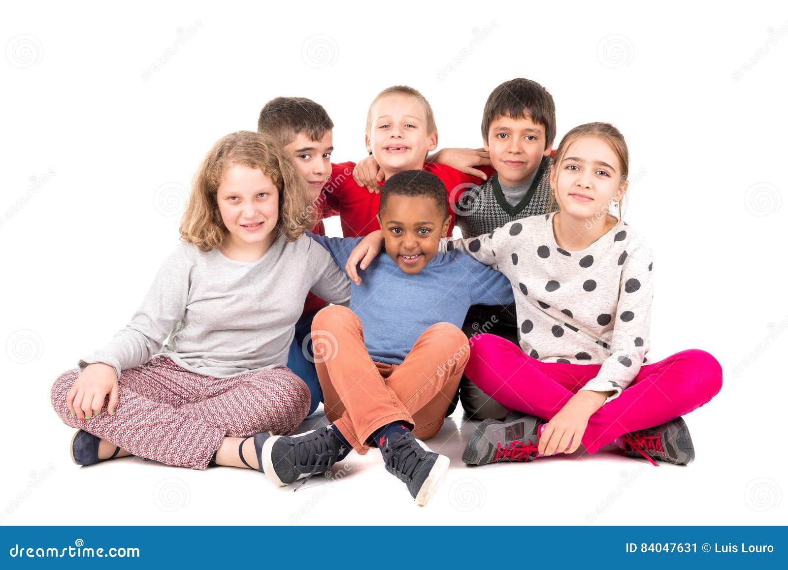 Group of happy kids stock image. Image of team, friendship - 84047631