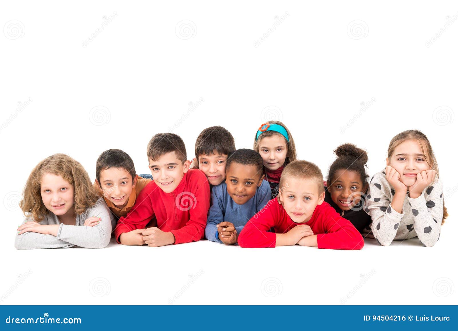 Group of happy kids stock photo. Image of kids, team - 94504216