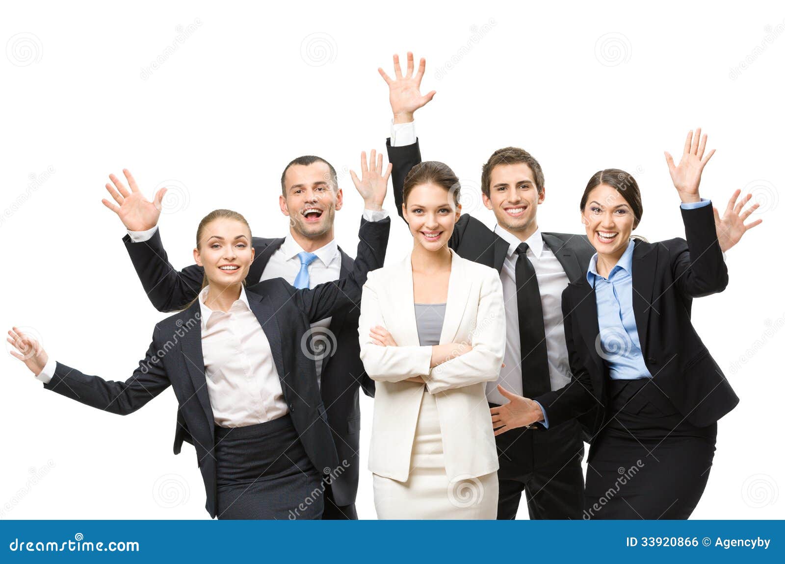 Group of happy managers stock photo. Image of blonde - 33920866