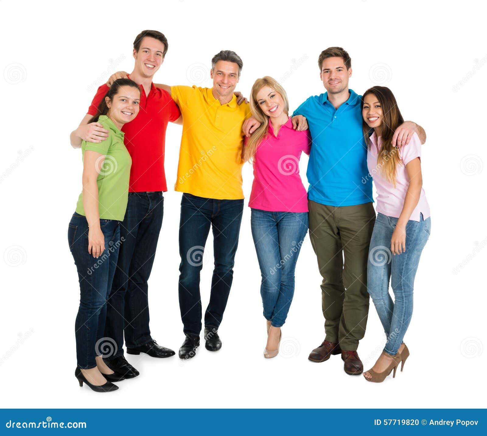 Group of Happy Multiethnic Friends Stock Photo - Image of friends ...