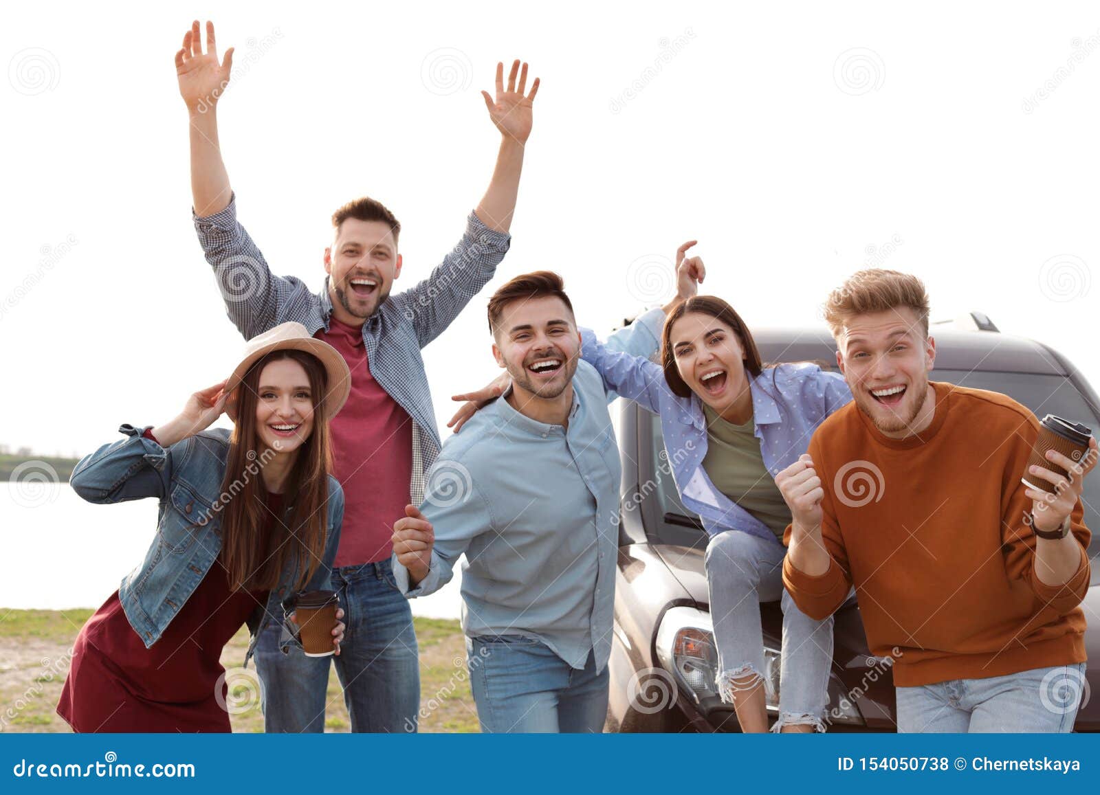 Group of Happy People Spending Time Together Stock Photo - Image of ...