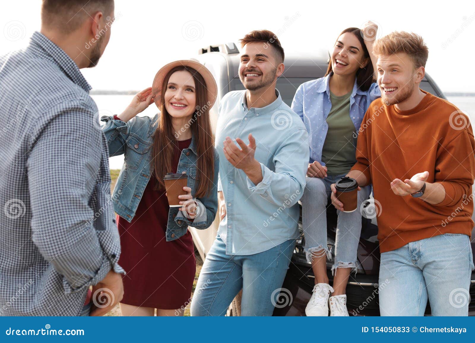 Group of Happy People Spending Time Together Stock Image - Image of ...