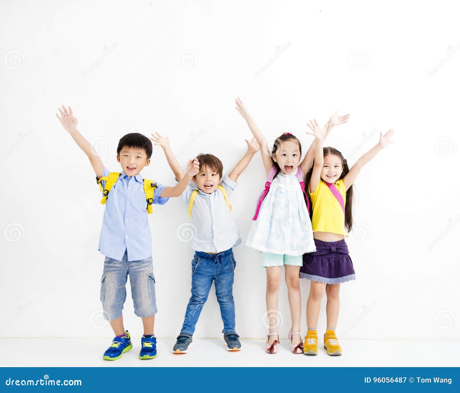Group of Happy Smiling Kids Stock Image - Image of kids, children: 96056487
