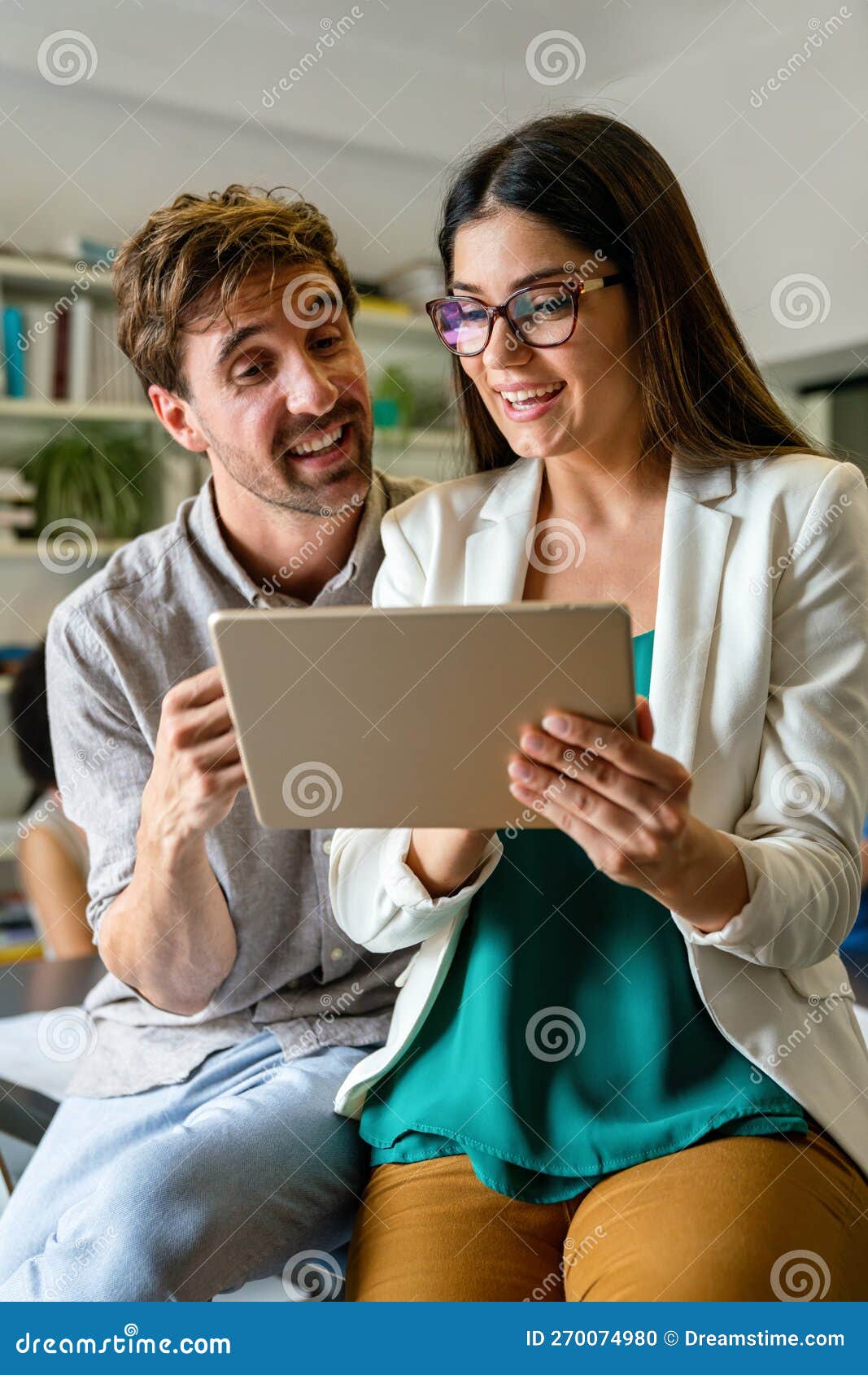 Group of Happy Startup Business People Having Fun and Chatting at ...