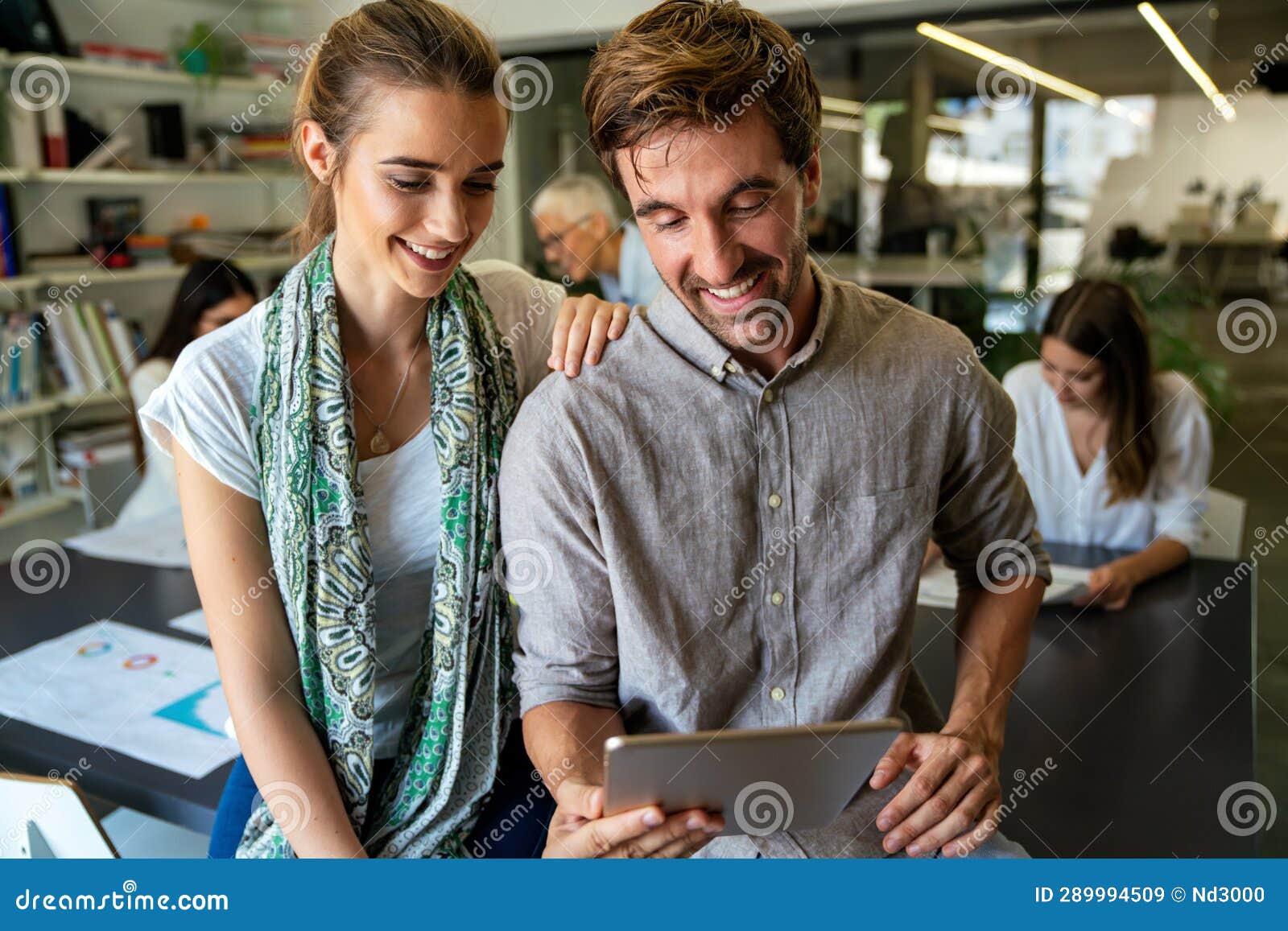 Group of Happy Startup Business People Having Fun and Chatting at ...