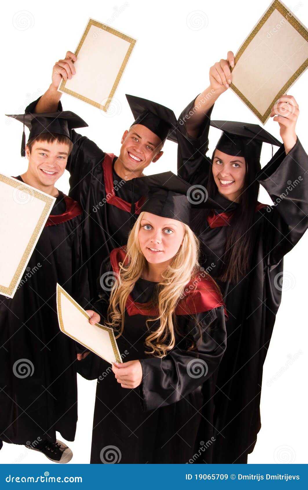 Group of happy students stock image. Image of cheerful - 19065709
