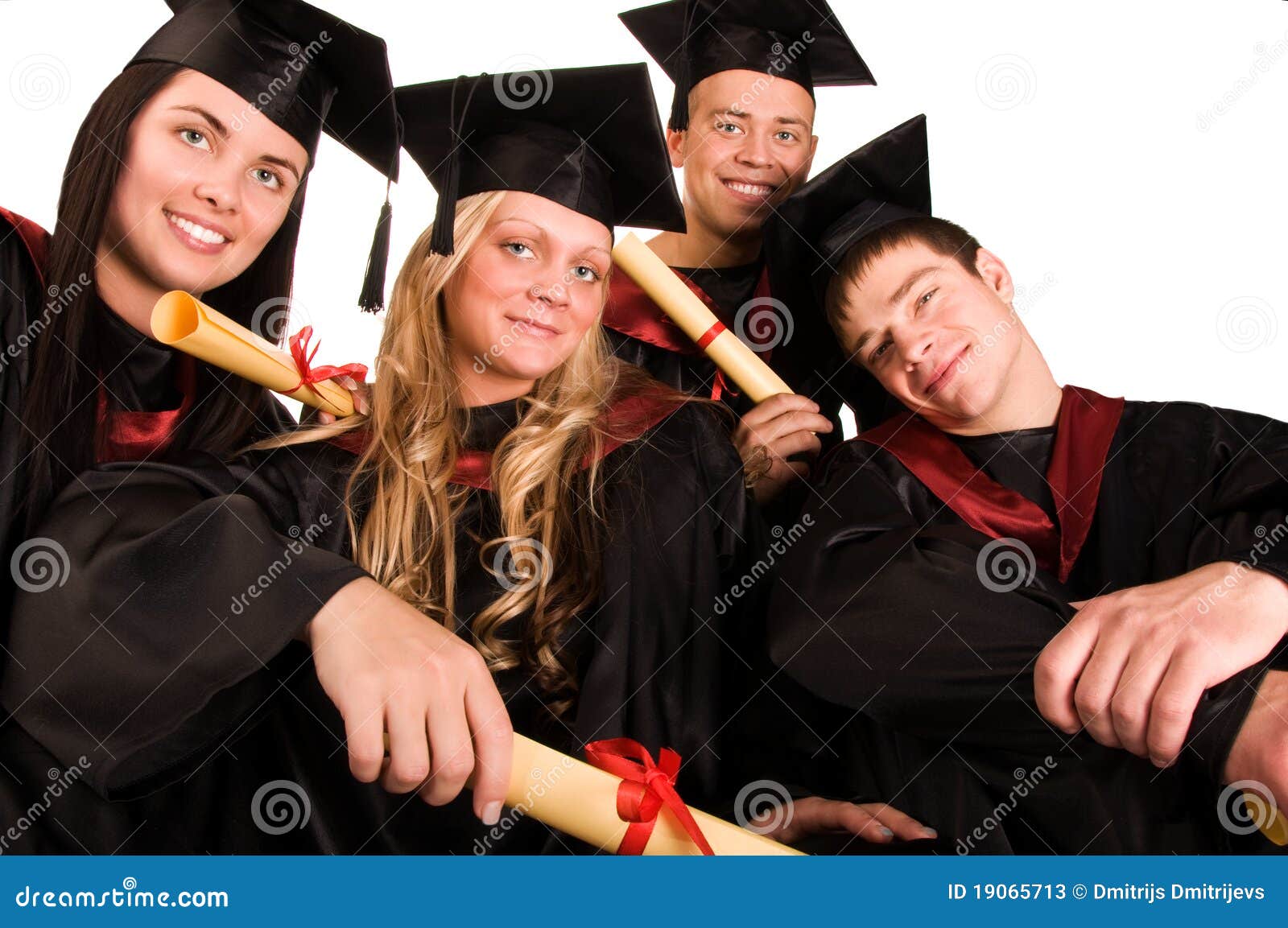 Group of happy students stock image. Image of celebrate - 19065713