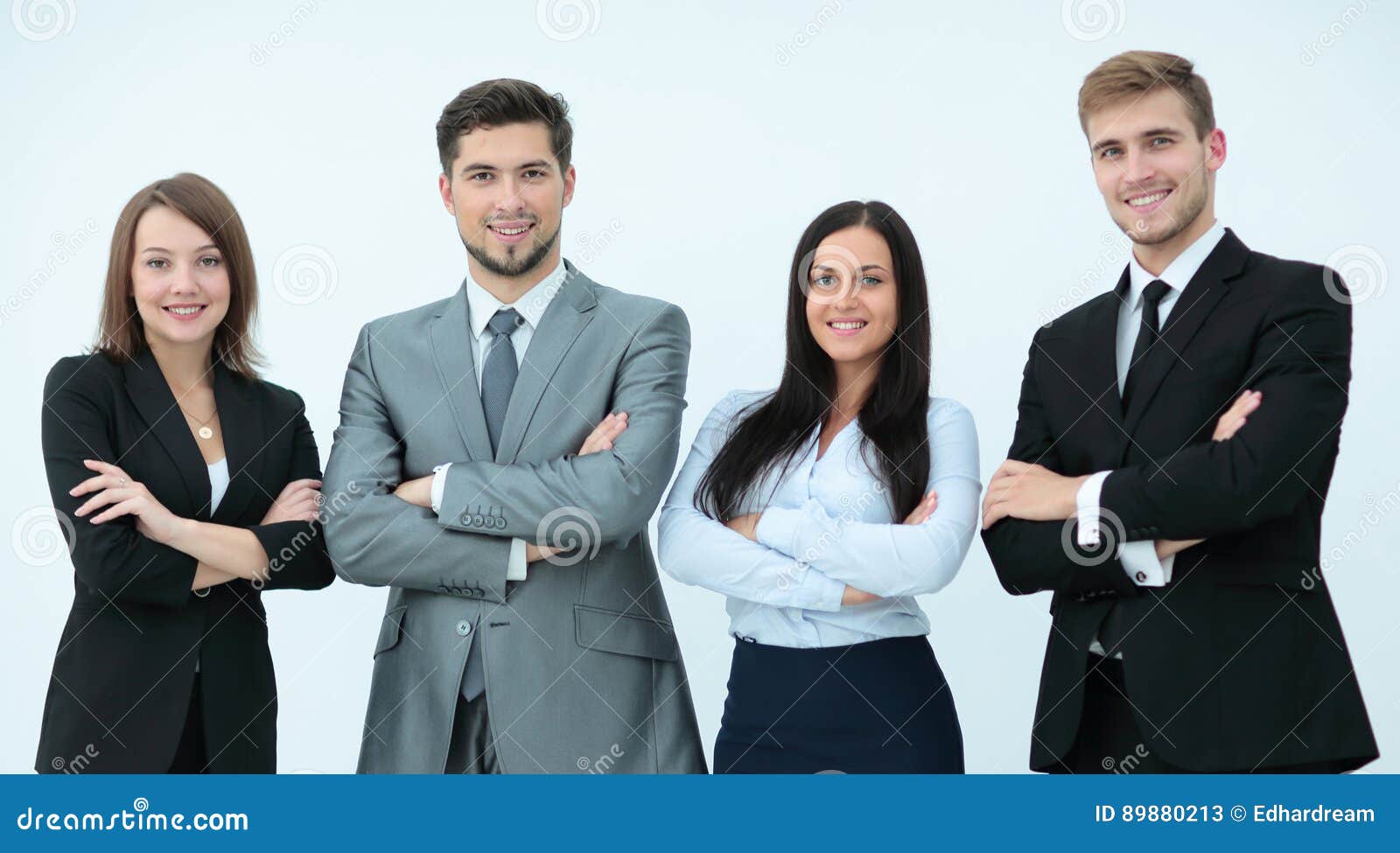 Group of Happy and Successful Business People Looking Confident Stock ...
