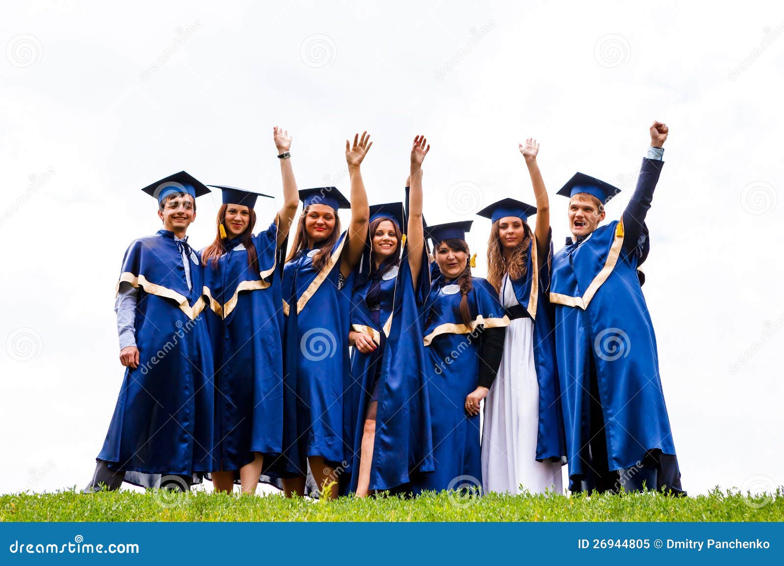Group of Happy Young Graduates Stock Image - Image of education, happy ...