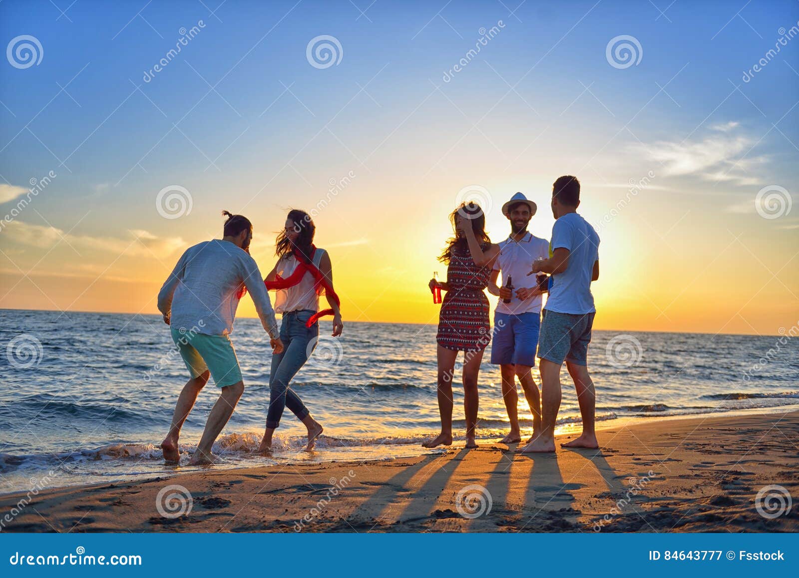 Beach People Sunset