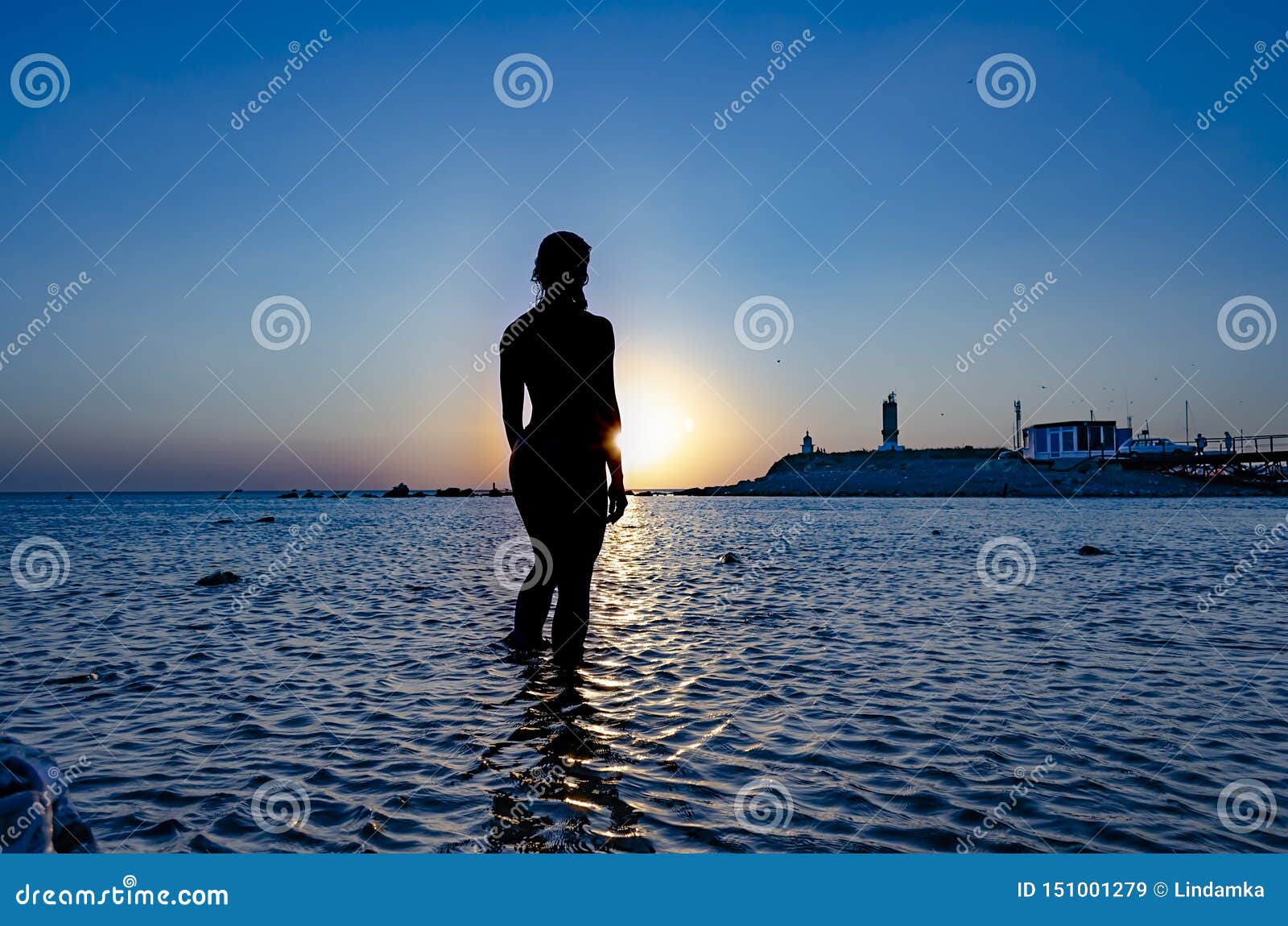 Group of Happy Young People at the Beach on Beautiful Summer Sunset ...